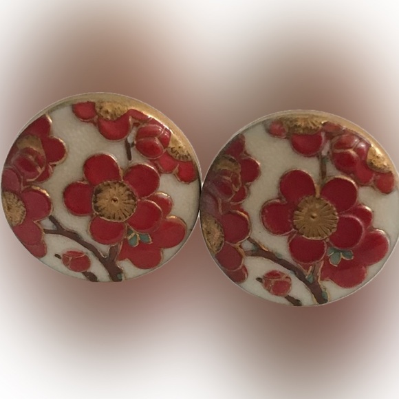 Jewelry | Vintage Arita Toshikane Hand Printed Cherry Blossom Porcelain ...